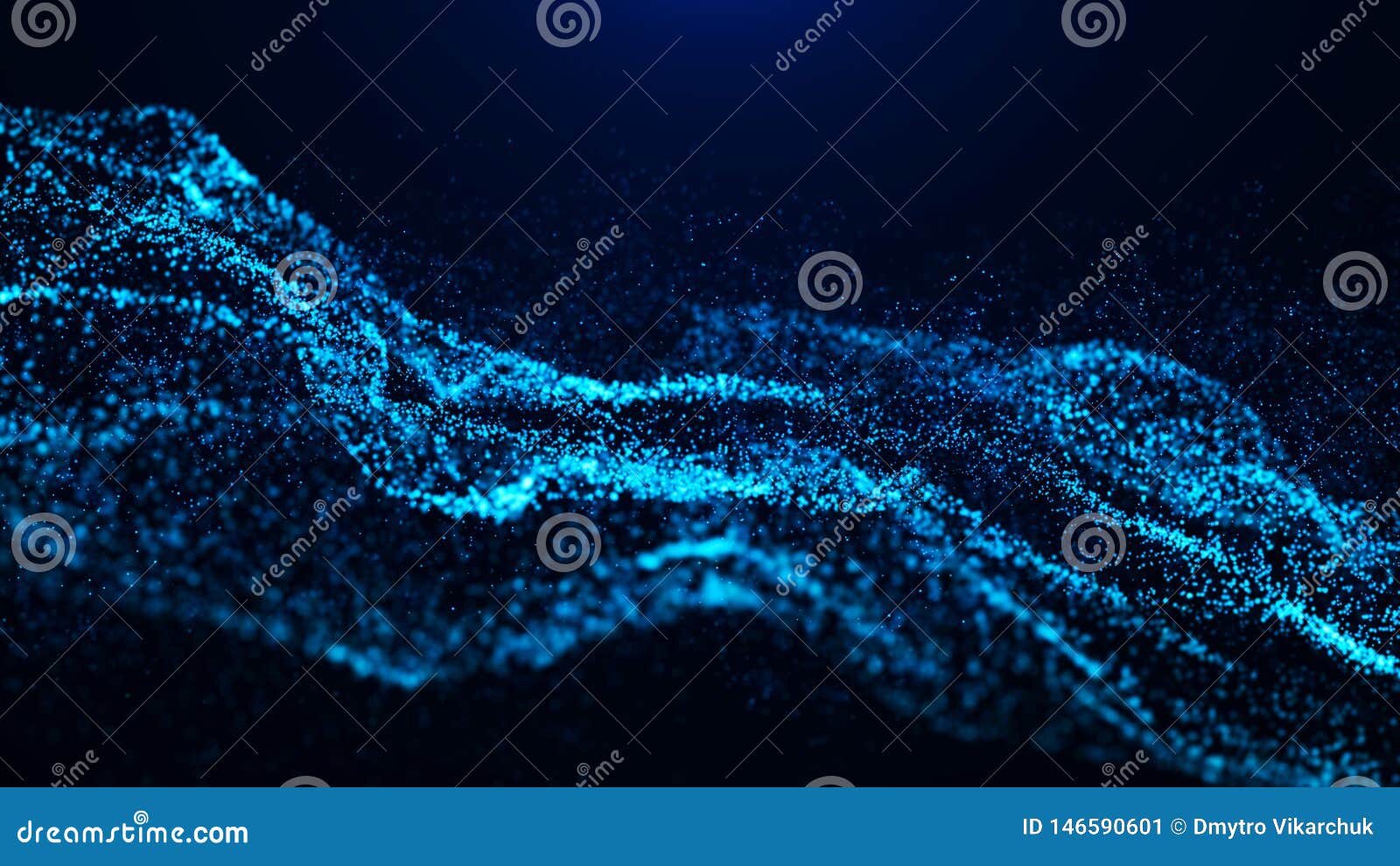 Wave of Particles. Abstract Particle. Data Visualization. Abstract ...