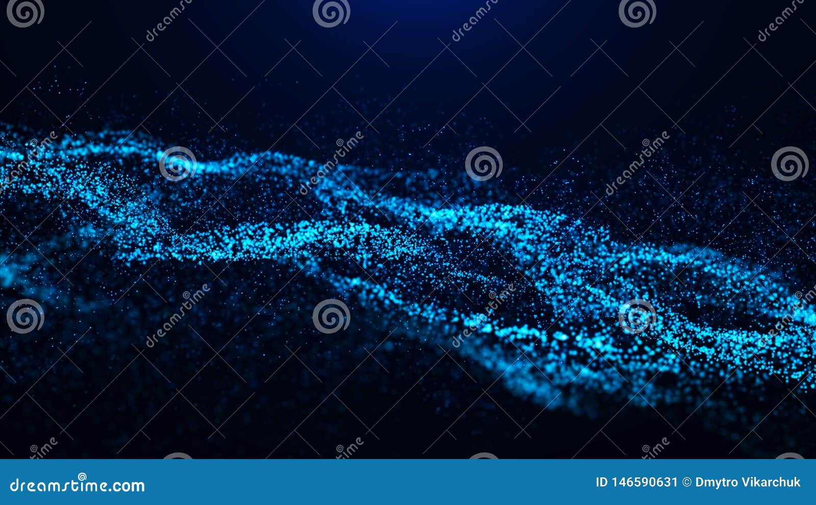 Wave of Particles. Abstract Particle. Data Visualization. Abstract ...