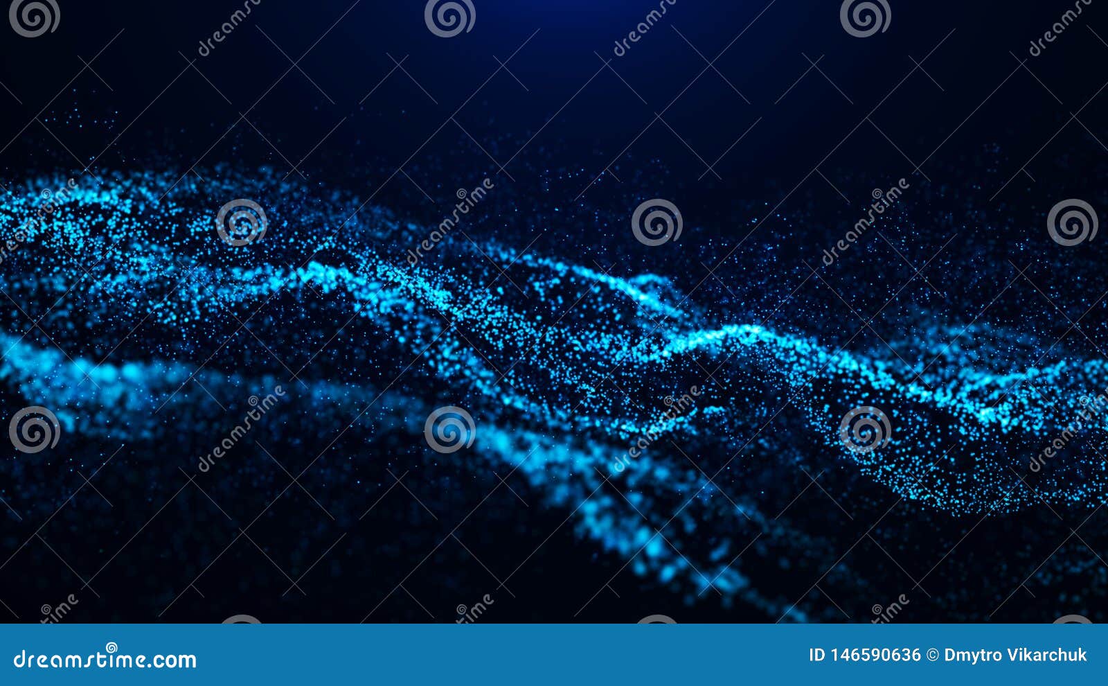 Wave of Particles. Abstract Particle. Data Visualization. Abstract ...