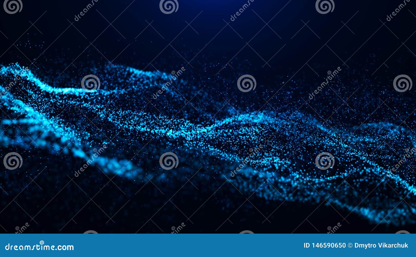 Wave of Particles. Abstract Particle. Data Visualization. Abstract ...