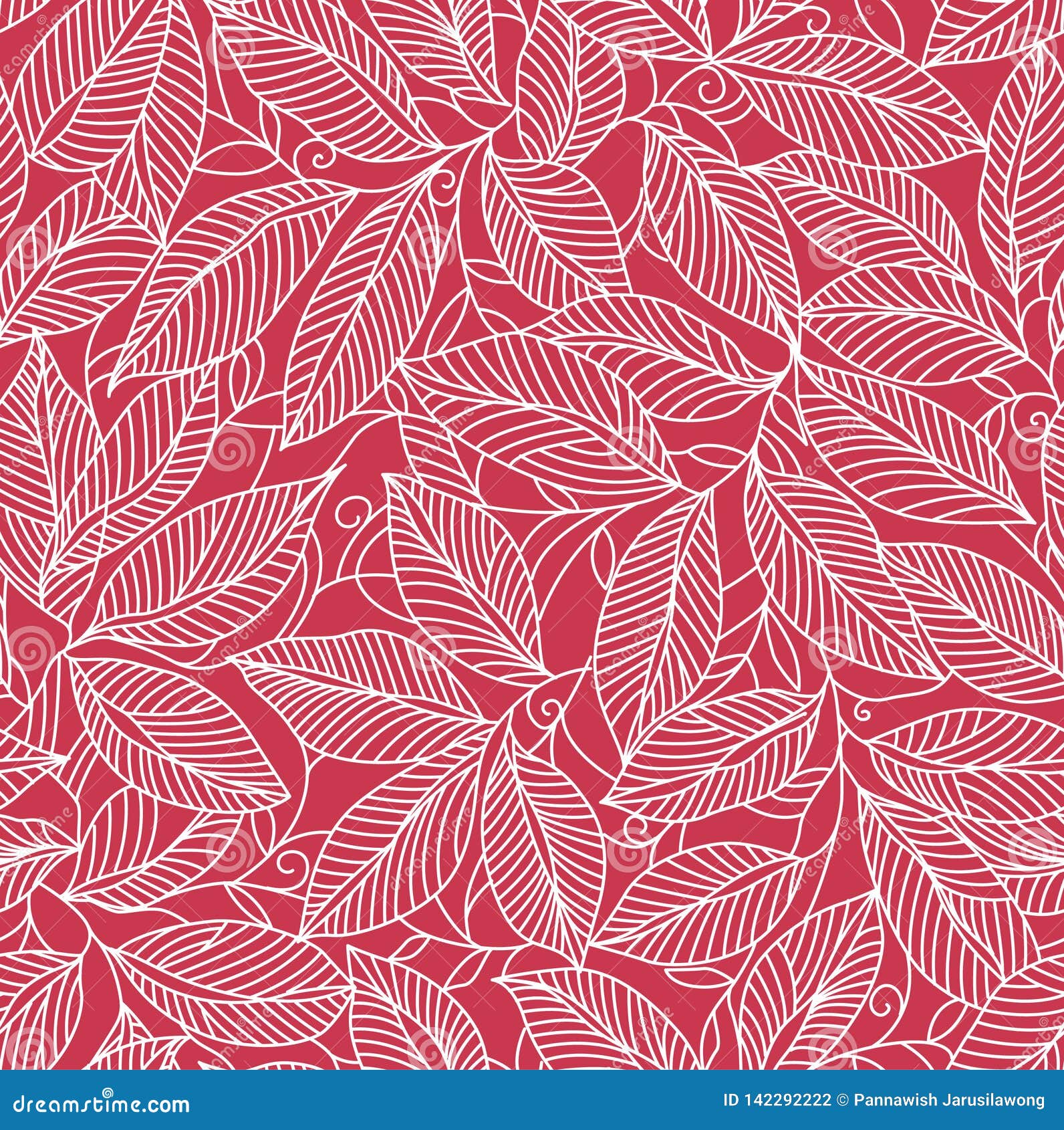 Japanese Tiny Leaf Art Seamless Pattern Stock Vector - Illustration of ...