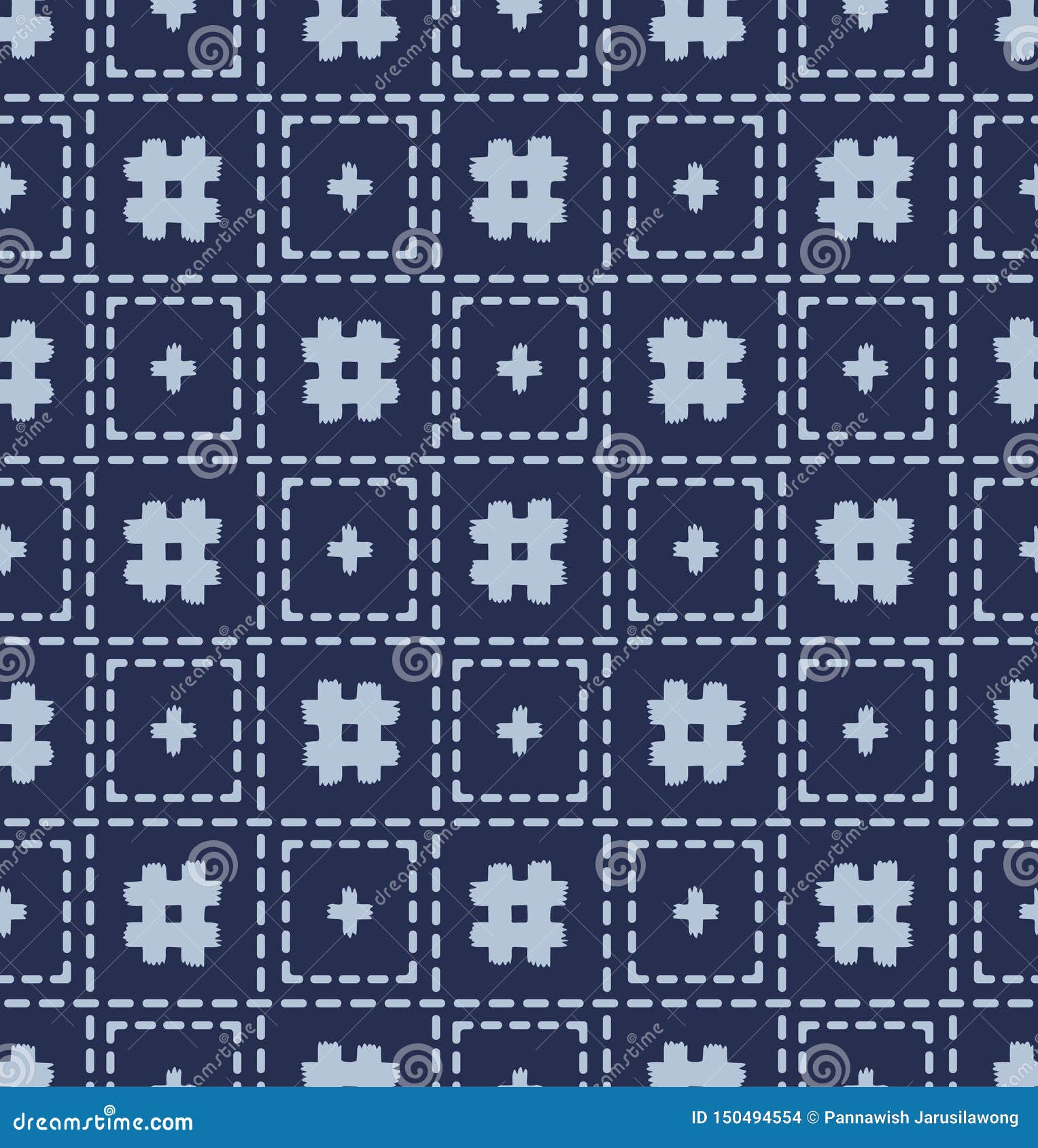 Japanese Cross Hatch Seamless Pattern Stock Vector - Illustration of ...