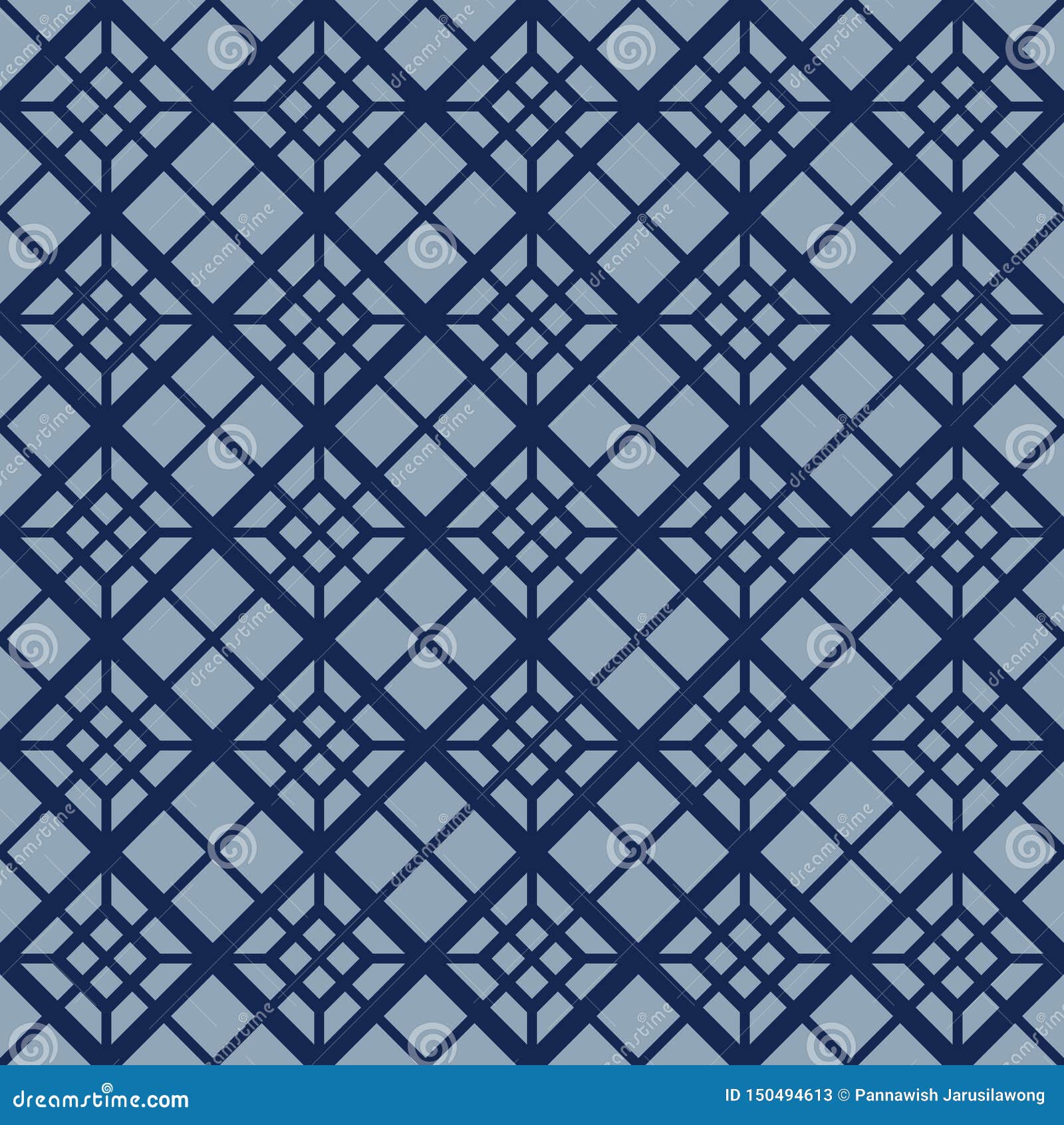 Japanese Diagonal Square Seamless Pattern Stock Vector - Illustration ...