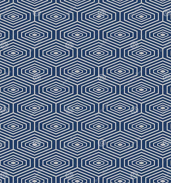 Japanese Tortoise Shell Seamless Pattern Stock Vector - Illustration of ...