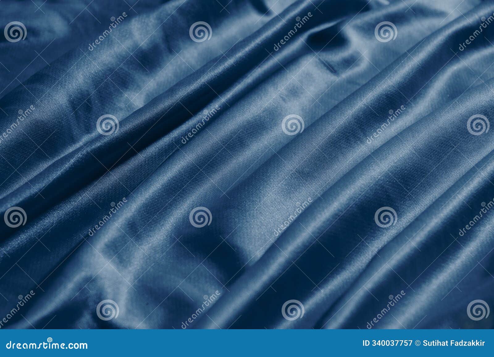 Wave Pattern Background of Nylon Fiber Fabric, Calm Blue Polyester ...
