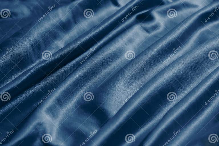 Wave Pattern Background of Nylon Fiber Fabric, Calm Blue Polyester ...