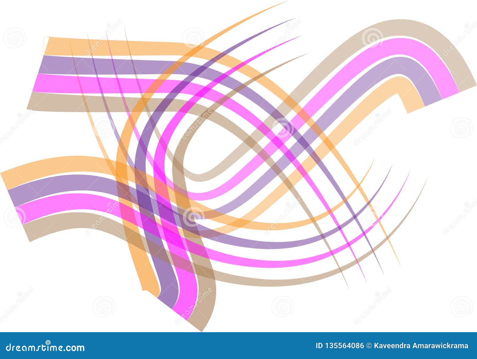 Wave Pattern Design Illustration. Abstract Multi Color Wave Pattern ...