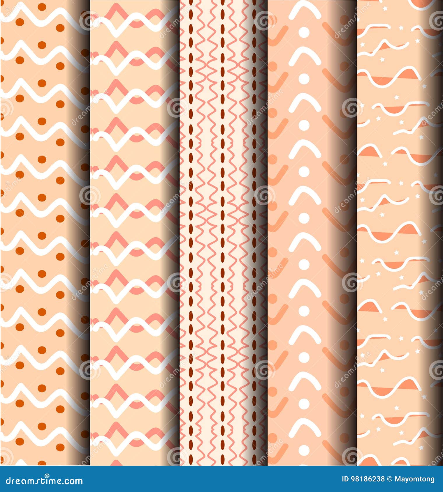 Wave pattern geometry stock vector. Illustration of white - 98186238