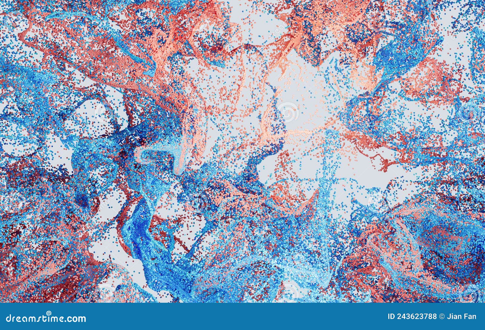 Wave Pattern Particles, Abstract Particle Background, 3d Rendering ...