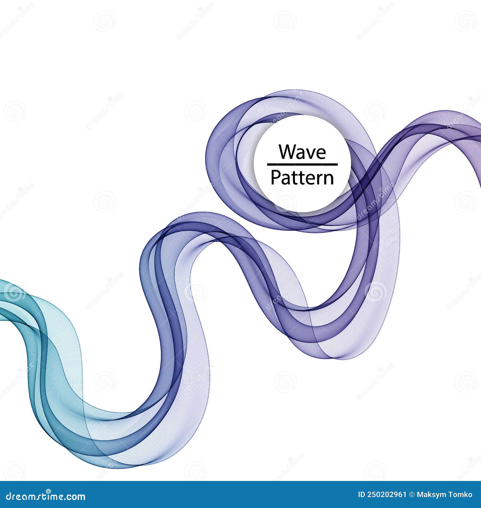 Wave Pattern. Presentation Template. Blue Wave. Eps10 Stock ...