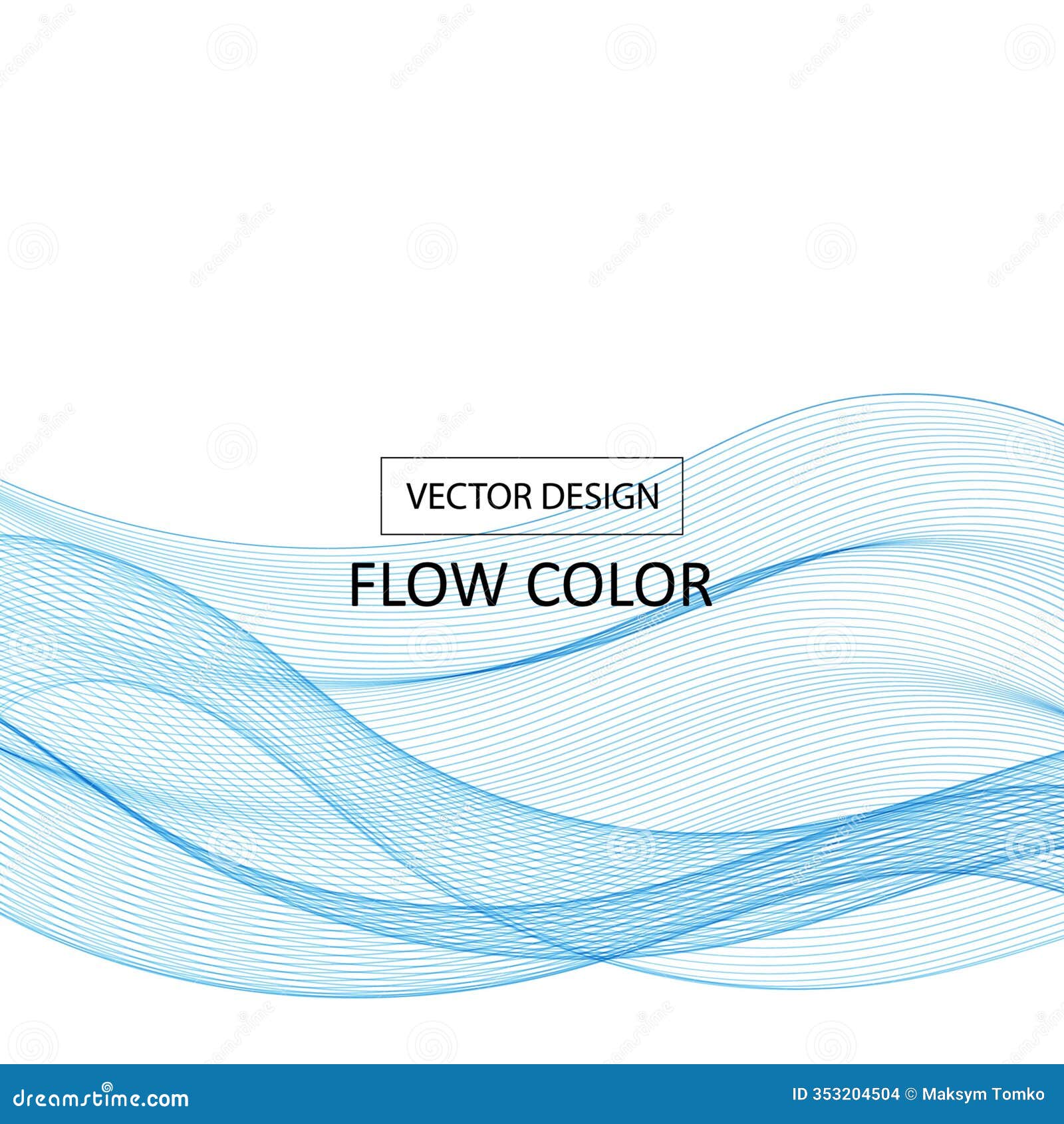 Wave Pattern. Presentation Template. Blue Wave. Eps 10 Stock Photo ...