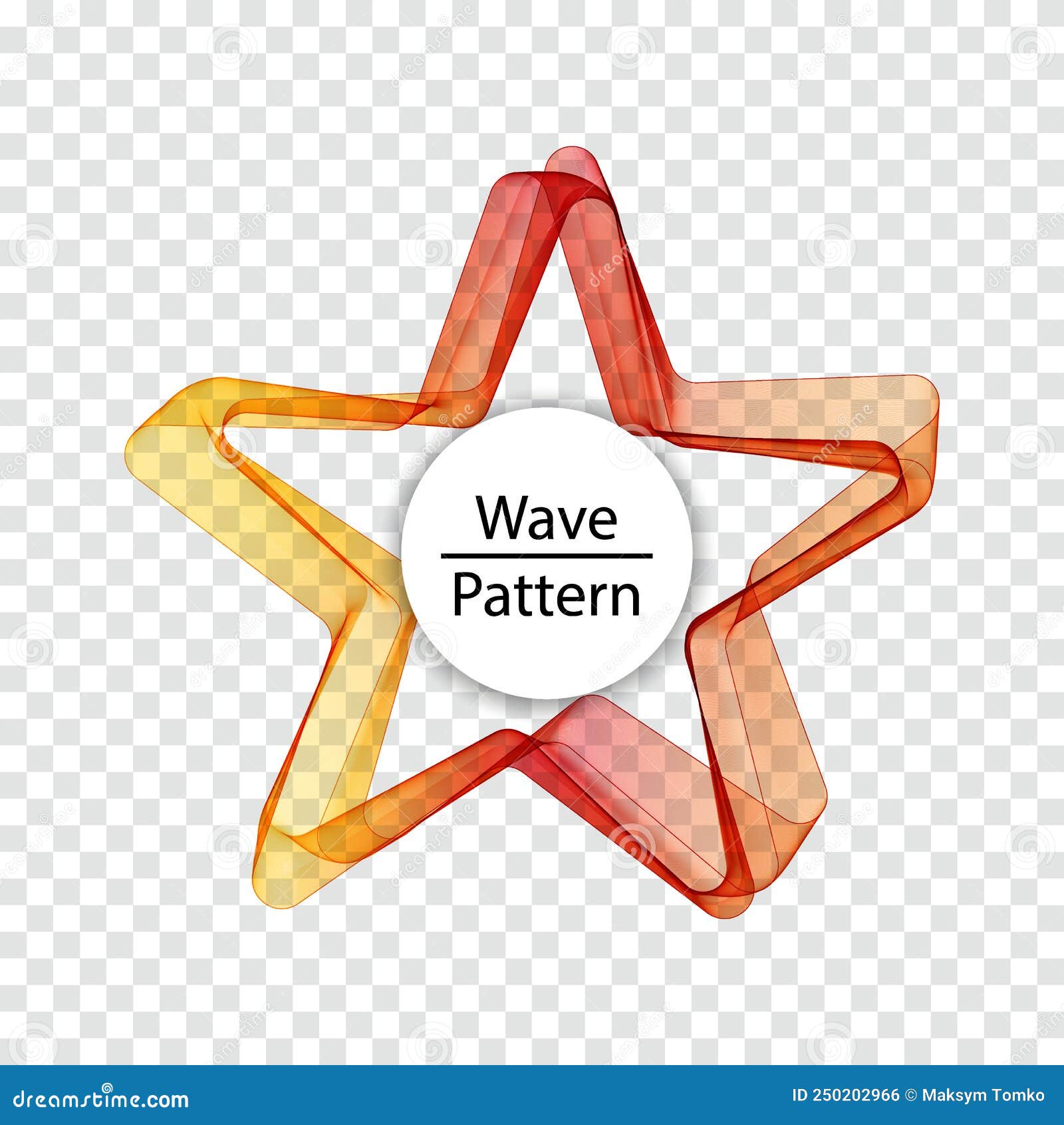 Wave Pattern. Presentation Template. Vector Star. Eps10 Stock ...
