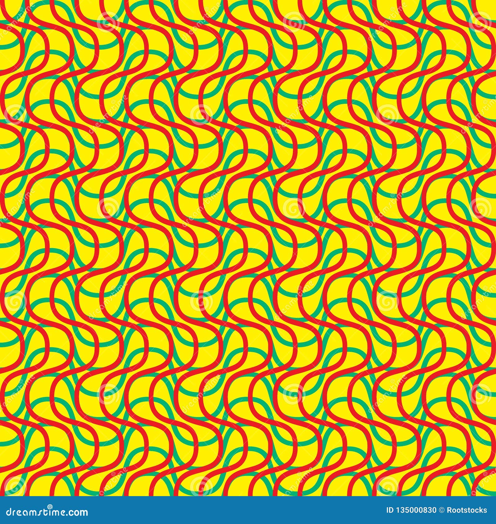 Bright Wavy Seamless Pattern Stock Illustration - Illustration of ...