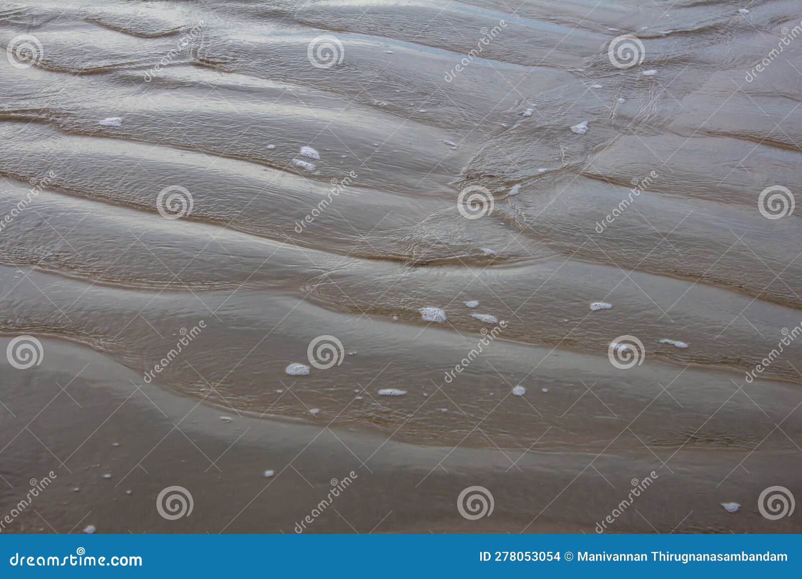 Wave Pattern in Sand at Beach in Pantai Beringgis, Sabah, Malaysia ...