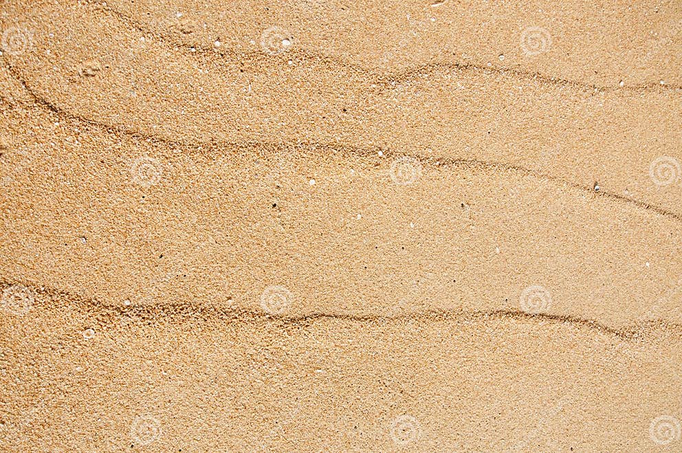 Wave Pattern on the Sand at the Beach Stock Image - Image of scenic ...