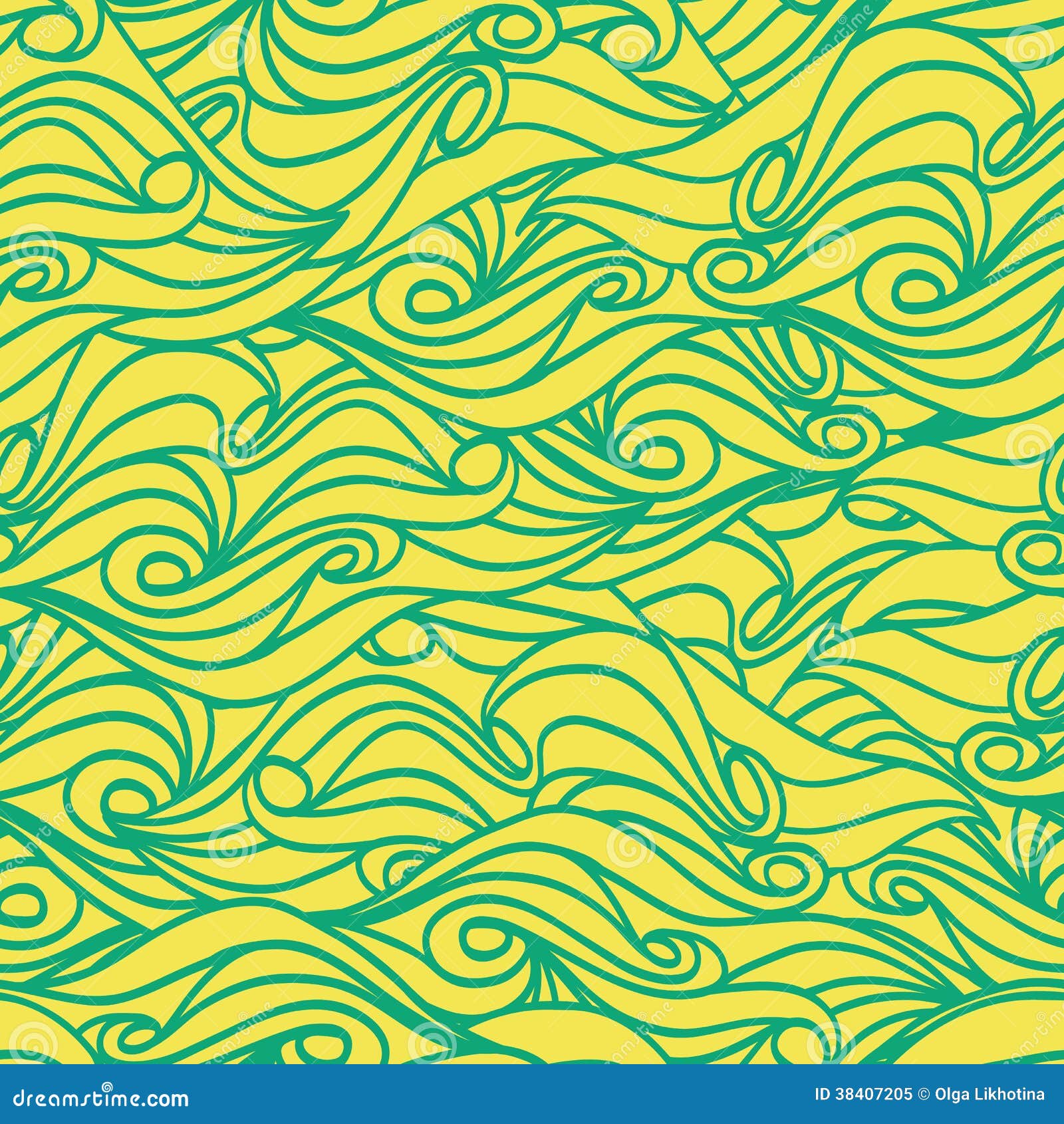 Wave Pattern Seamless Texture. Vector Illustration/ EPS 8 Stock Vector ...