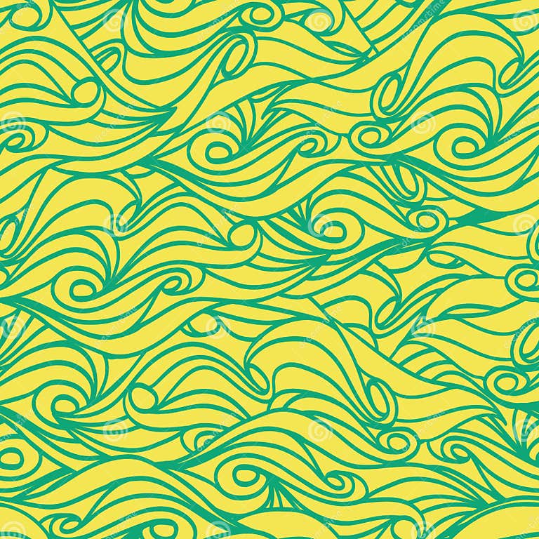 Wave Pattern Seamless Texture. Vector Illustration/ EPS 8 Stock Vector ...