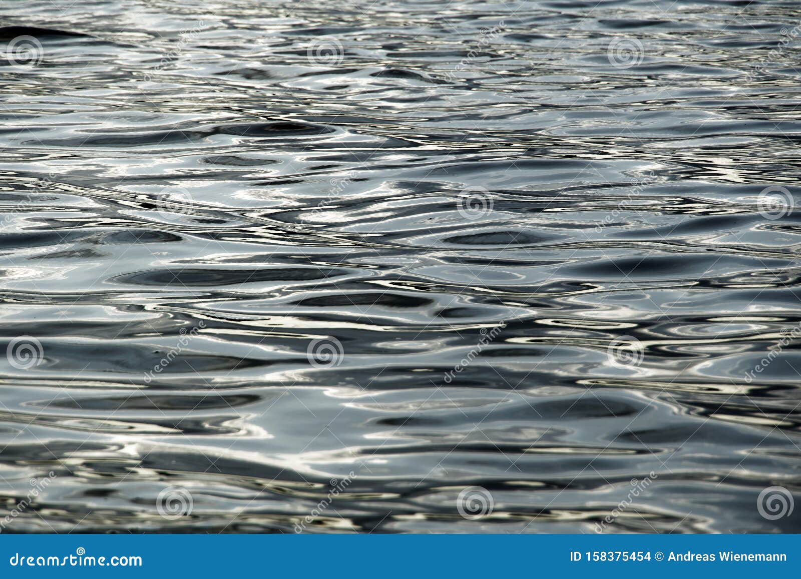 Wave Pattern on the Water, Refelecting Light and Shadows, Real Picture ...