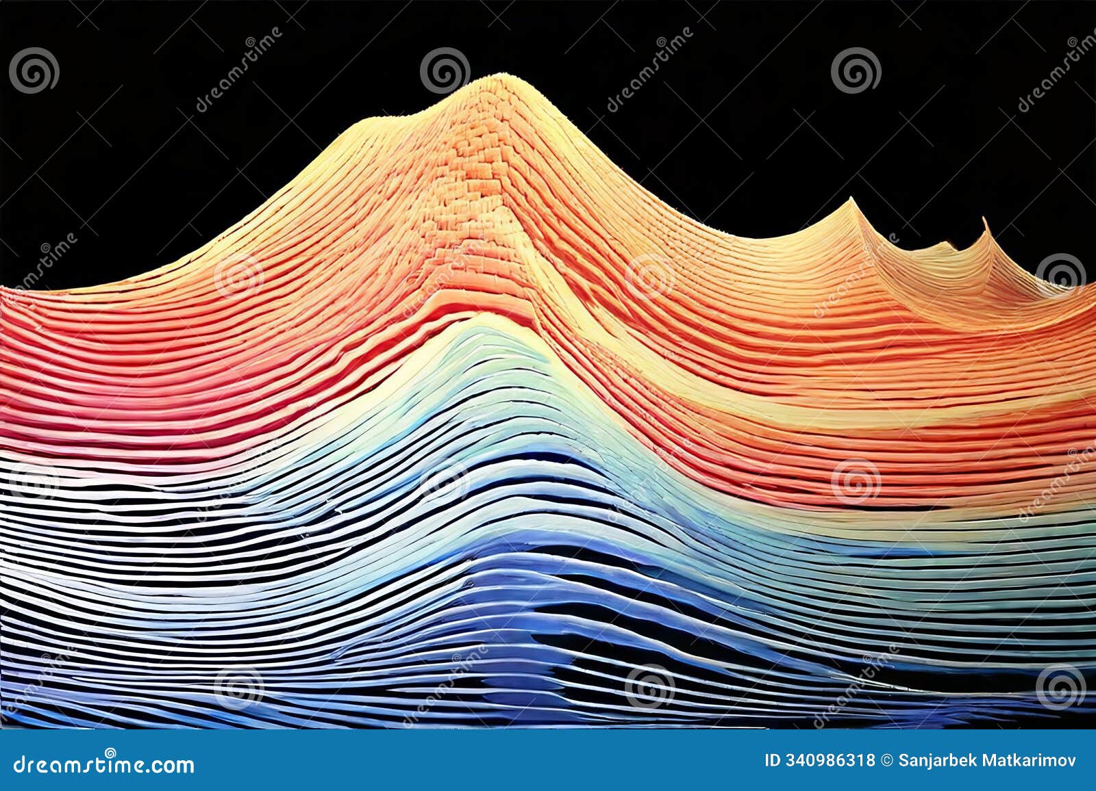 Wave Patterns the Pattern of Wave Patterns Can Resemble the Appr Stock ...