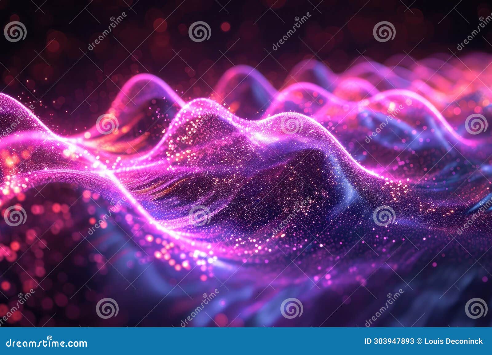 Wave Patterns of Quantum Physics Stock Illustration - Illustration of ...
