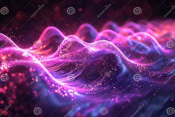 Wave Patterns of Quantum Physics Stock Illustration - Illustration of ...