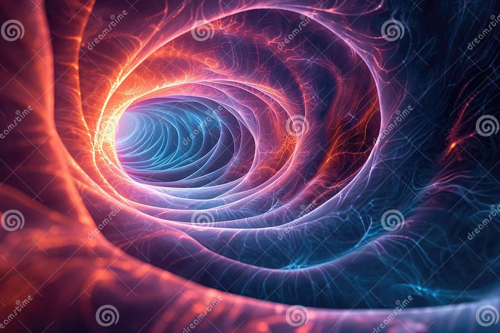 Wave Patterns of Quantum Physics Stock Illustration - Illustration of ...