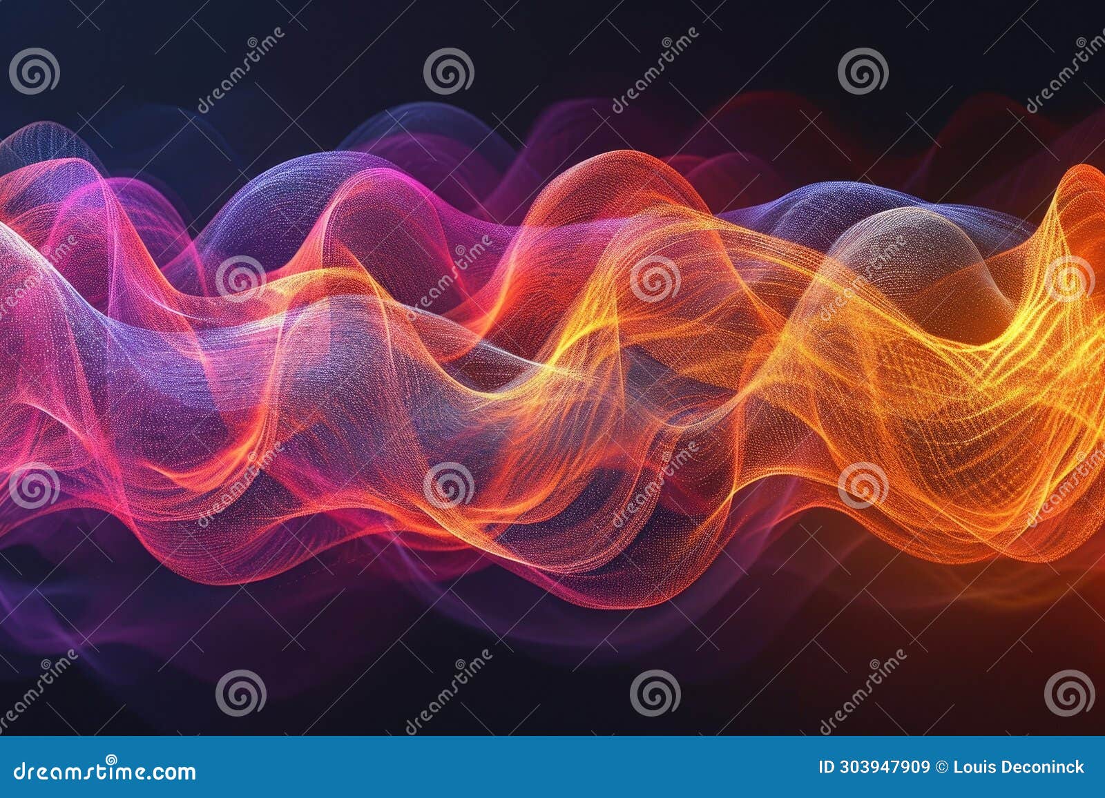 Wave Patterns of Quantum Physics Stock Illustration - Illustration of ...