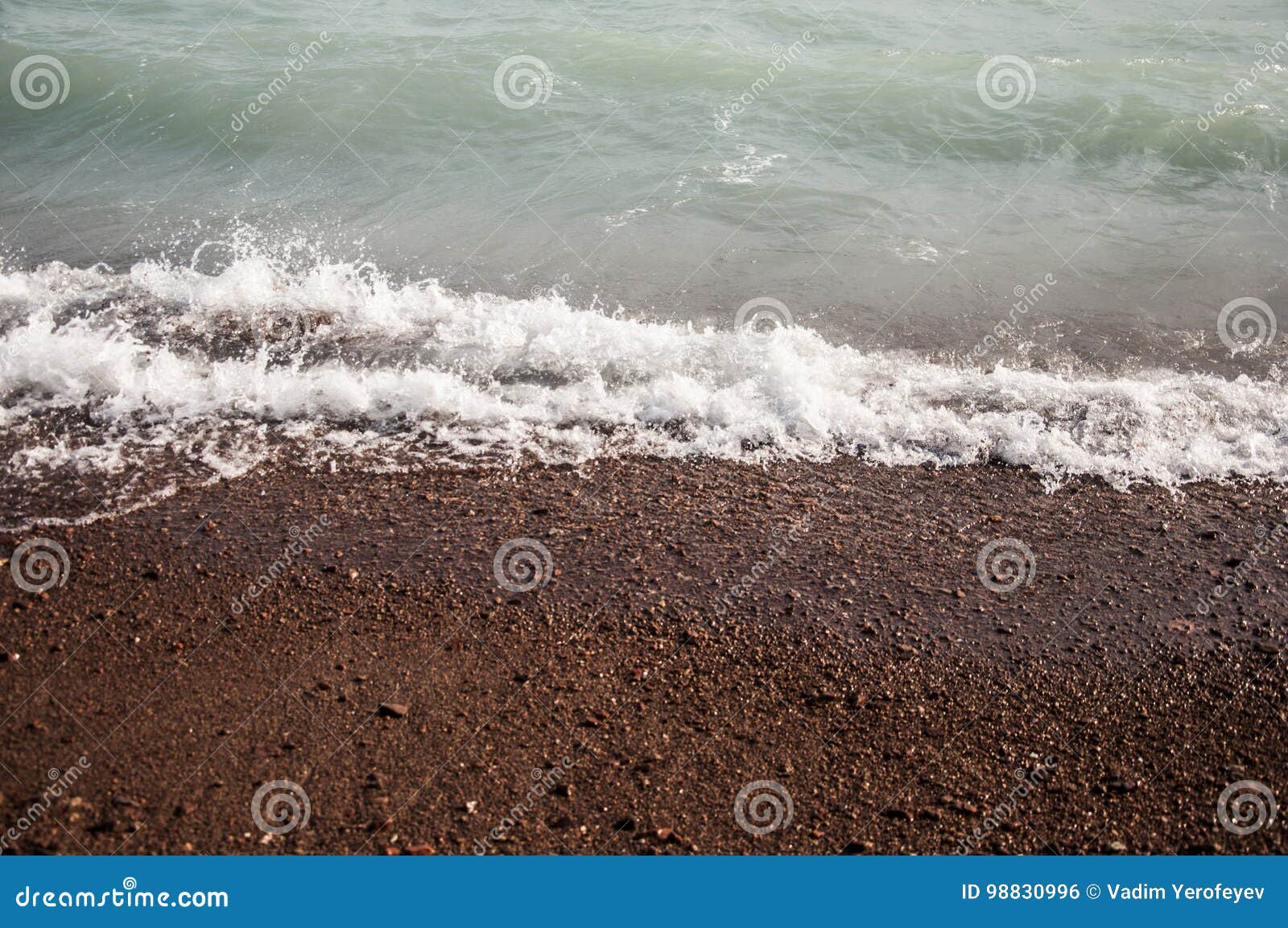 Foamy Sea Shore at the Beach, Close Up Stock Photo - Image of outdoor ...