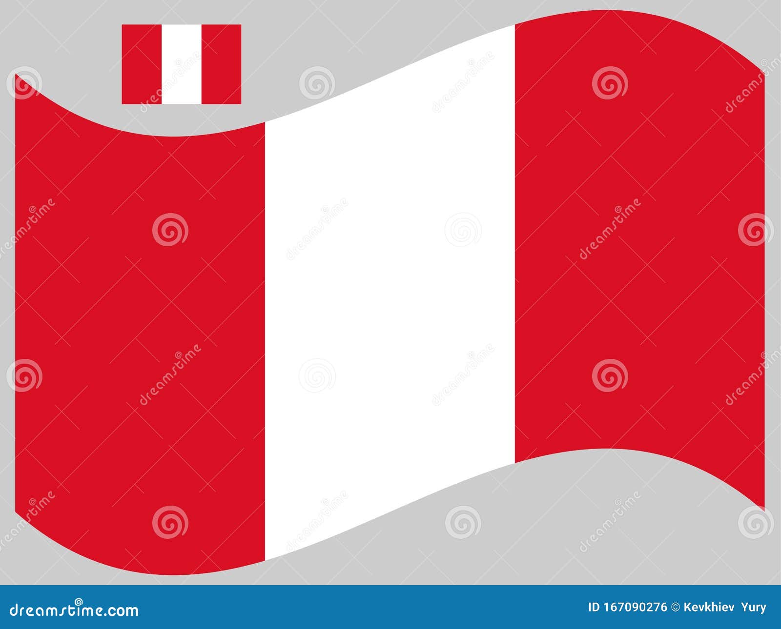 Wave Peru Flag Vector Illustration Eps 10 Stock Vector - Illustration ...