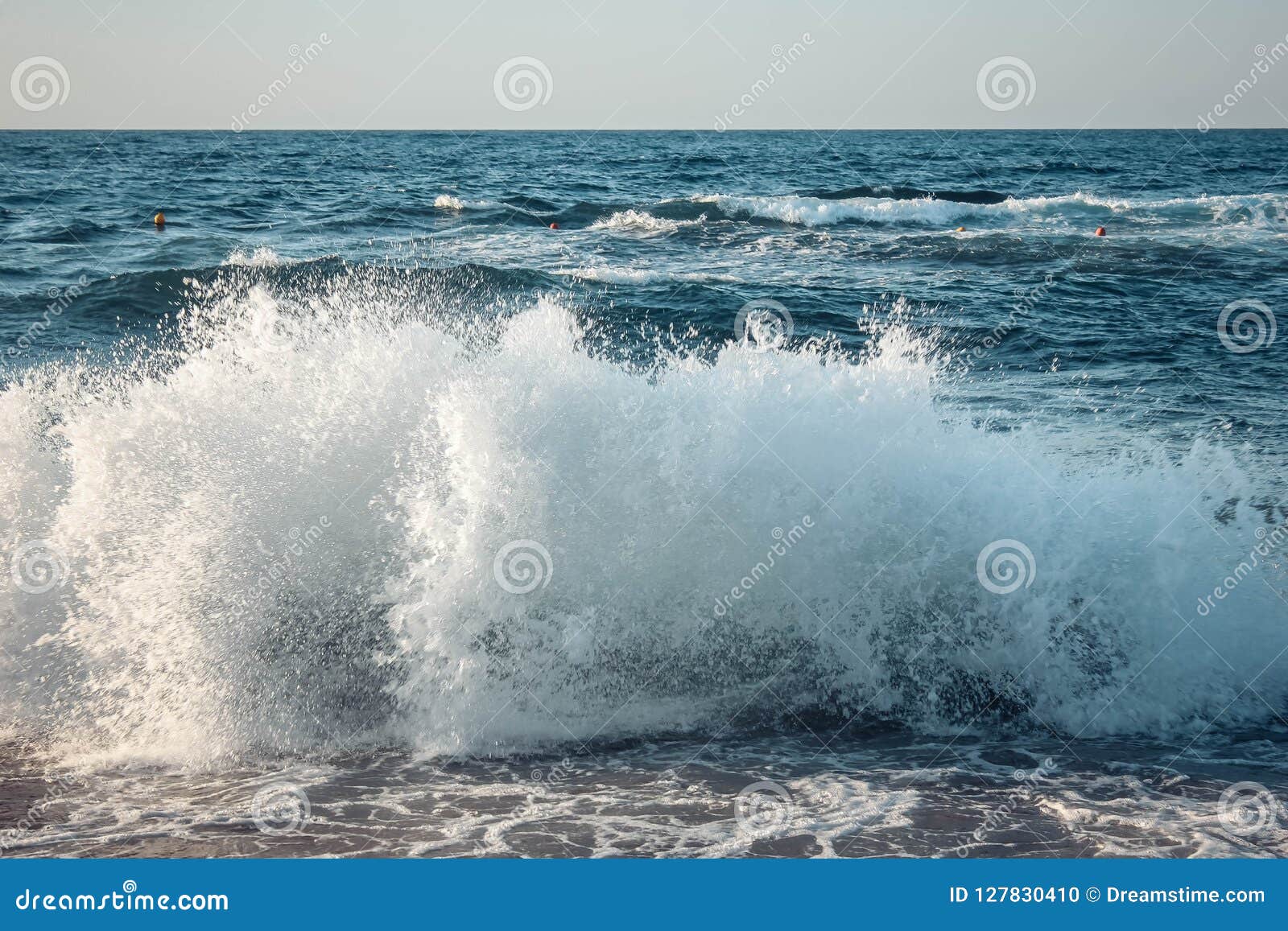Wave after wave... stock photo. Image of wonderful, wave - 127830410