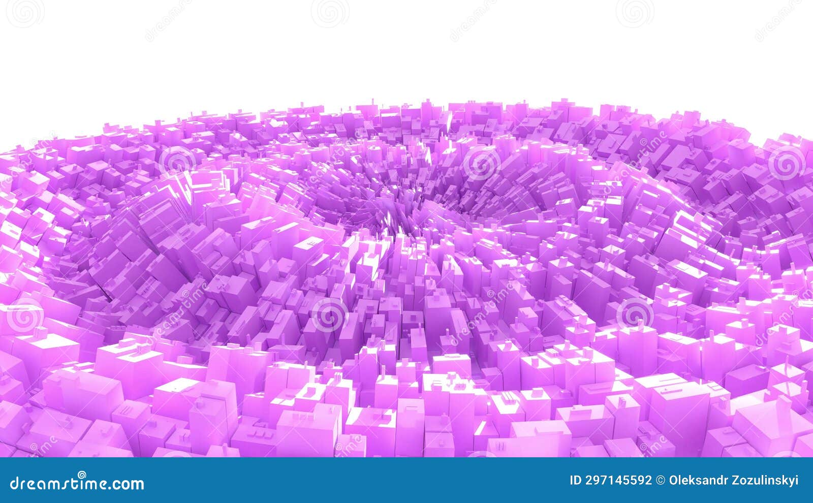 Wave of Pink Boxes Intro 3d Stock Illustration - Illustration of ...