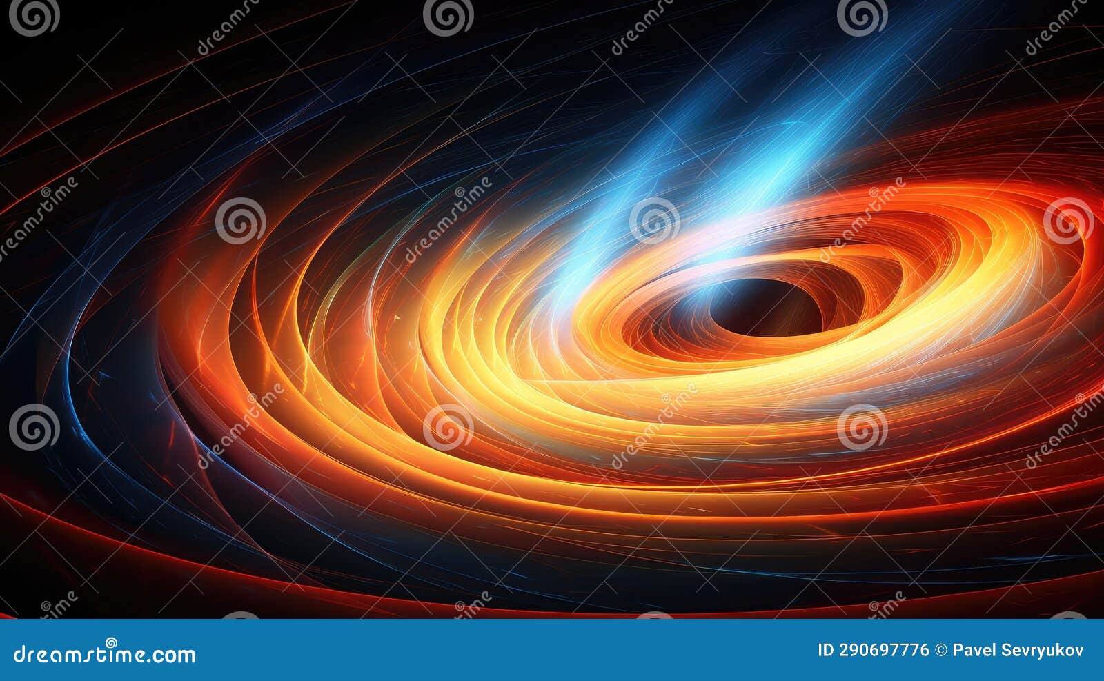 Wave Pulsating Audio Vortex Stock Illustration - Illustration of ...