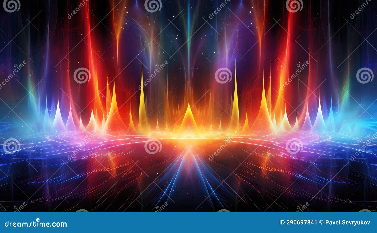 Wave radiant sonic energy stock illustration. Illustration of radiant ...