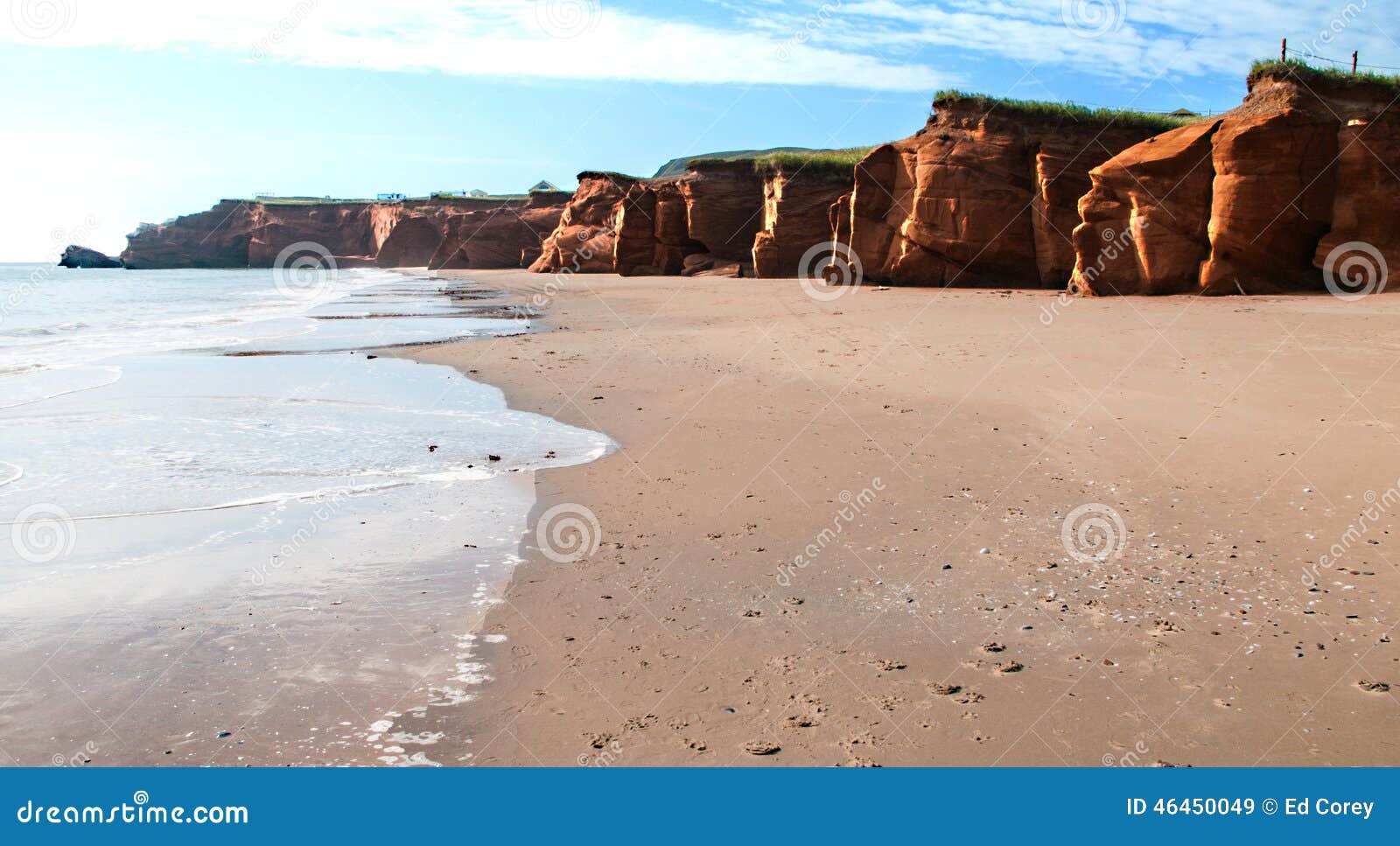 Wave on Red Cliffs at Dune De Sud Stock Image - Image of rocks, summer ...