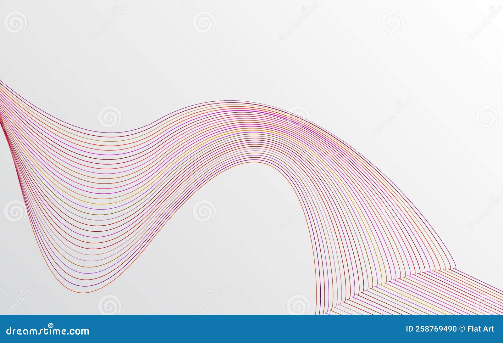Wave of the Red Colored Lines. High Resolution Stock Vector ...
