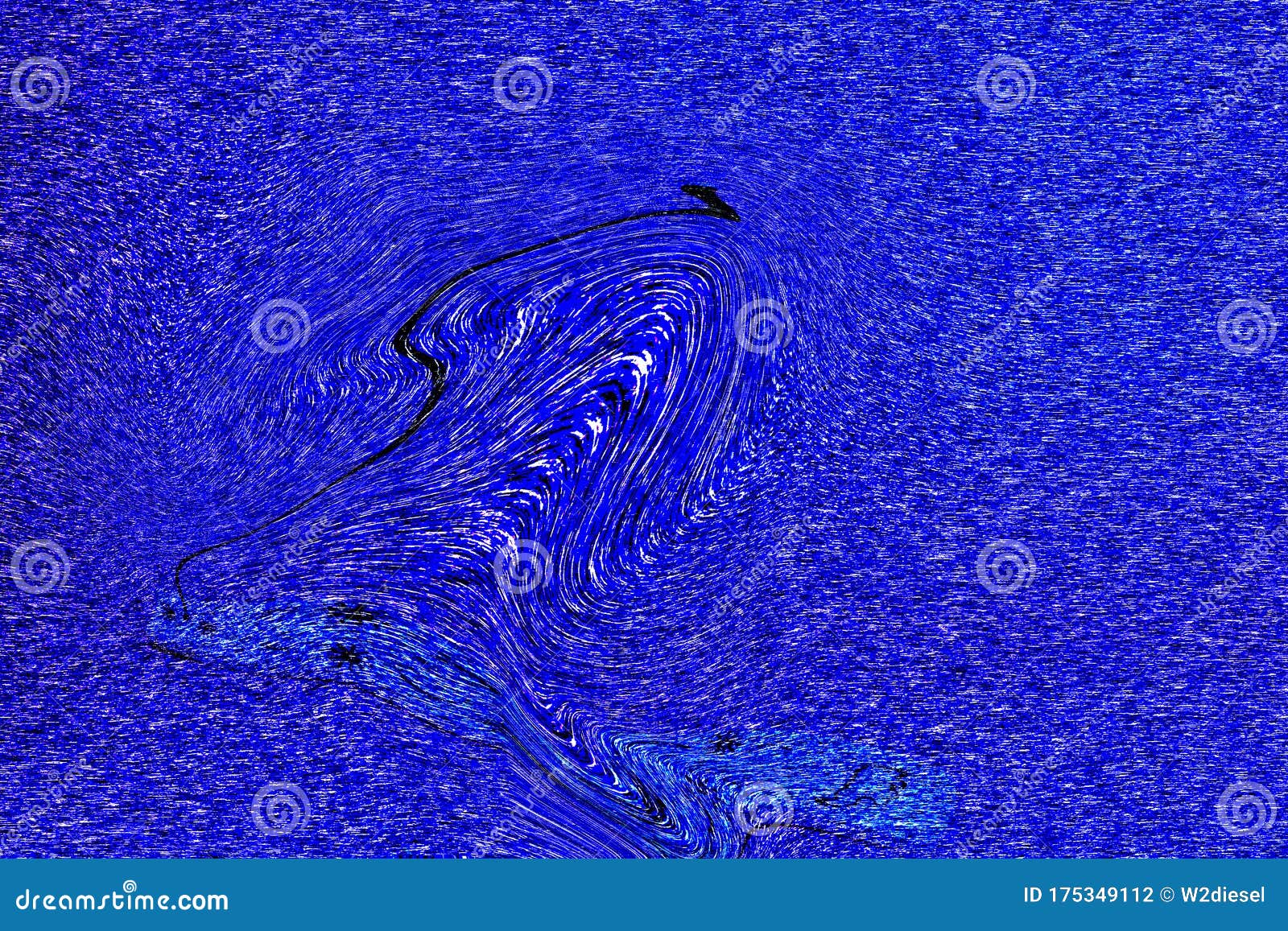 Wave Refraction 3d Abstract Desig Stock Illustration - Illustration of ...