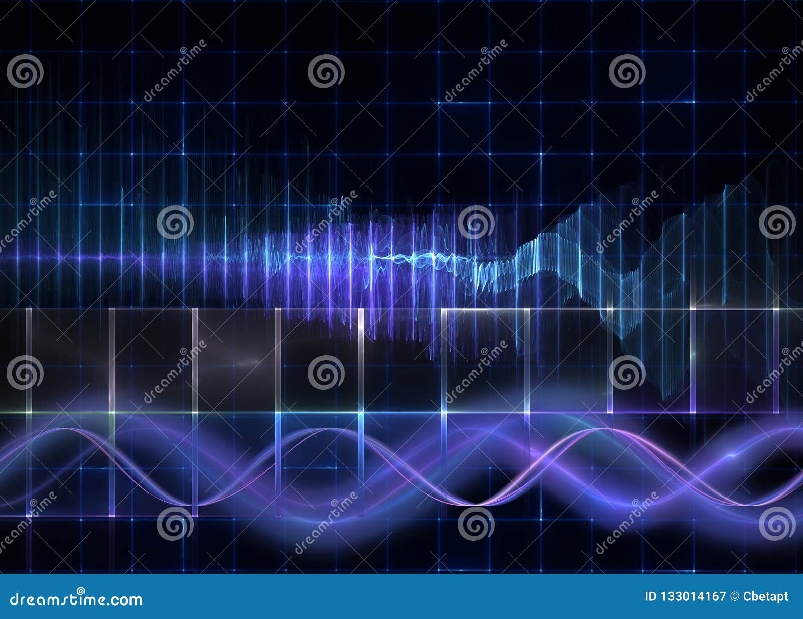 Wave Resonance - Abstract Background of Science and Technology Stock ...