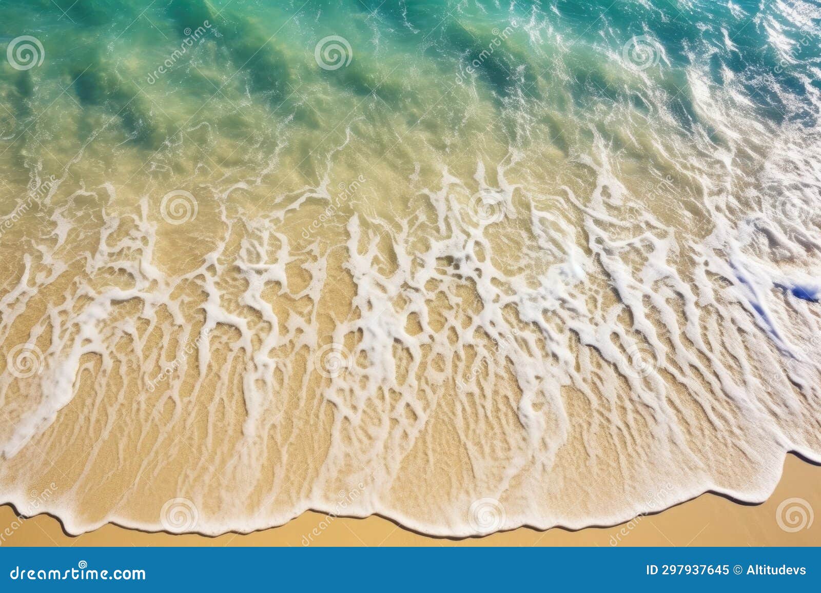 Wave Ripples on a Sandy Beach Stock Image - Image of scenery, nature ...