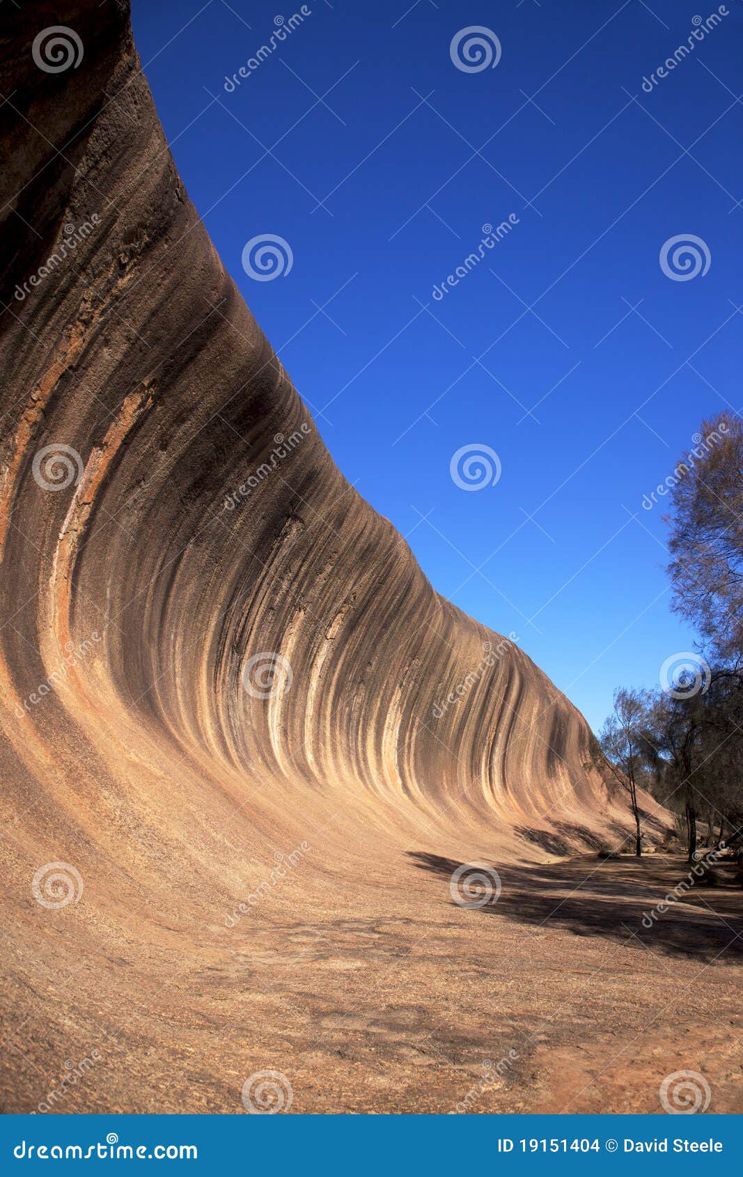 Wave Rock stock photo. Image of erosion, curve, rock - 19151404