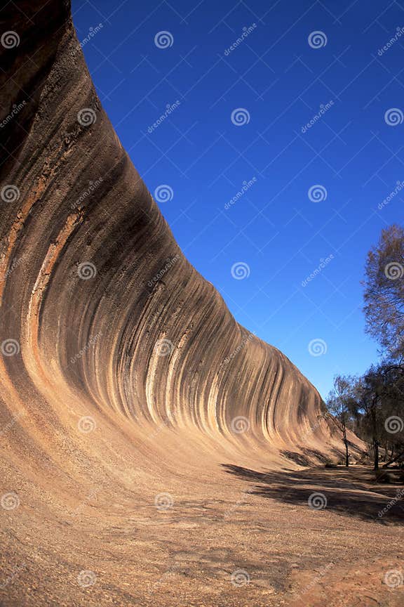 Wave Rock stock photo. Image of erosion, curve, rock - 19151404