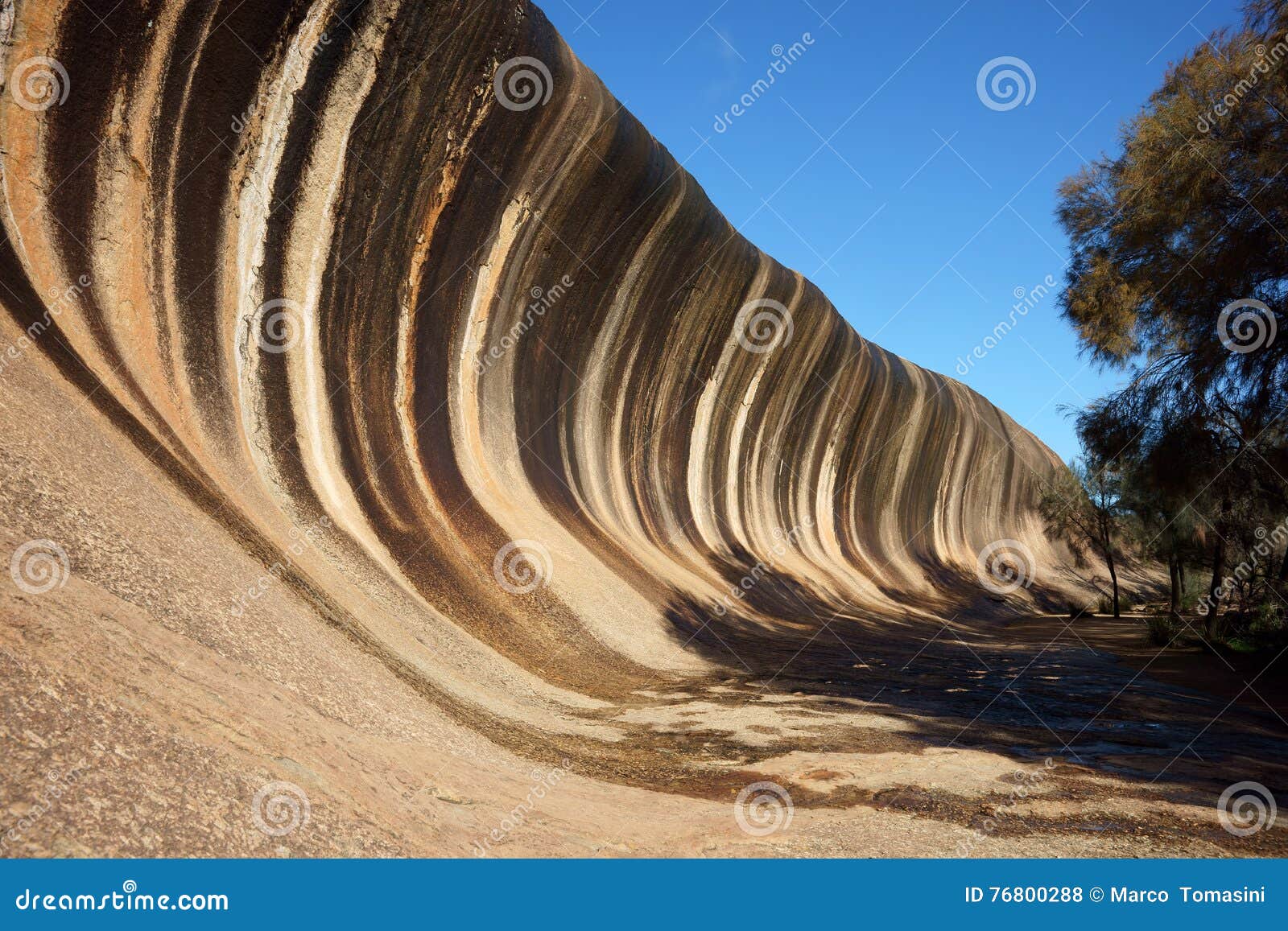 Wave Rock stock photo. Image of perth, rocks, pattern - 76800288