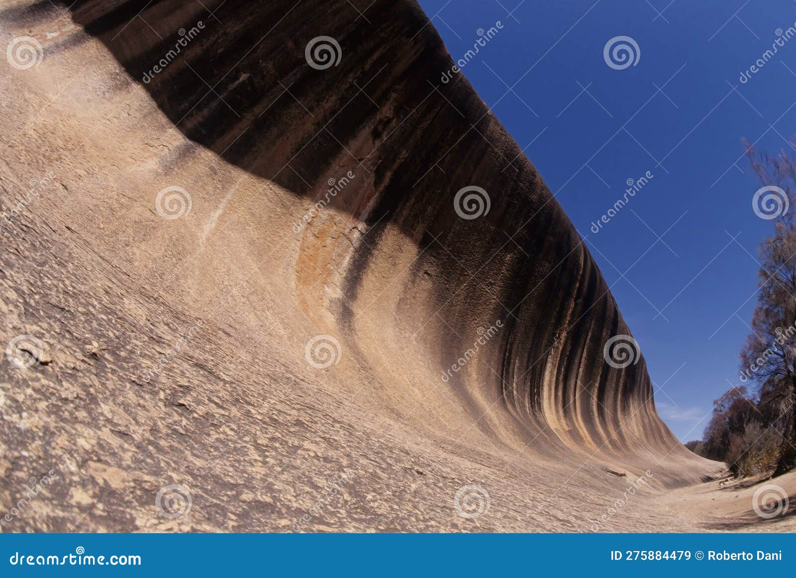 Wave Rock is a Natural Rock Formation Stock Illustration - Illustration ...