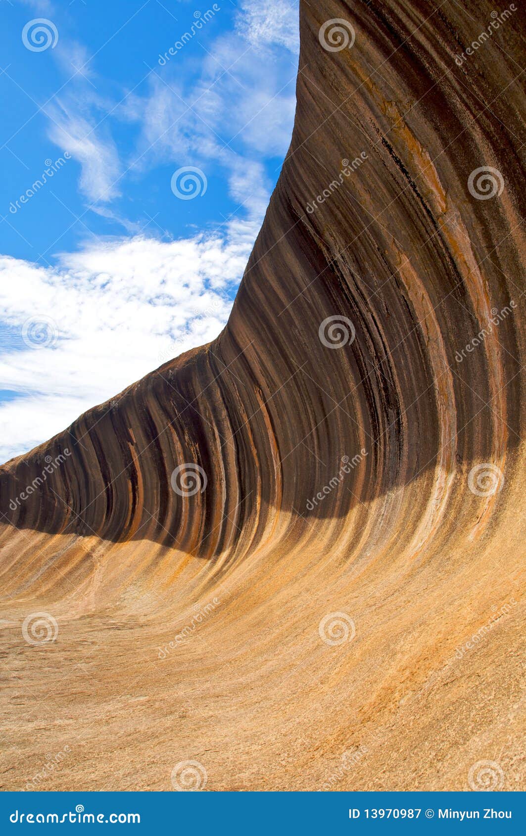 Wave Rock in Western Australia Stock Image - Image of hills, earth ...