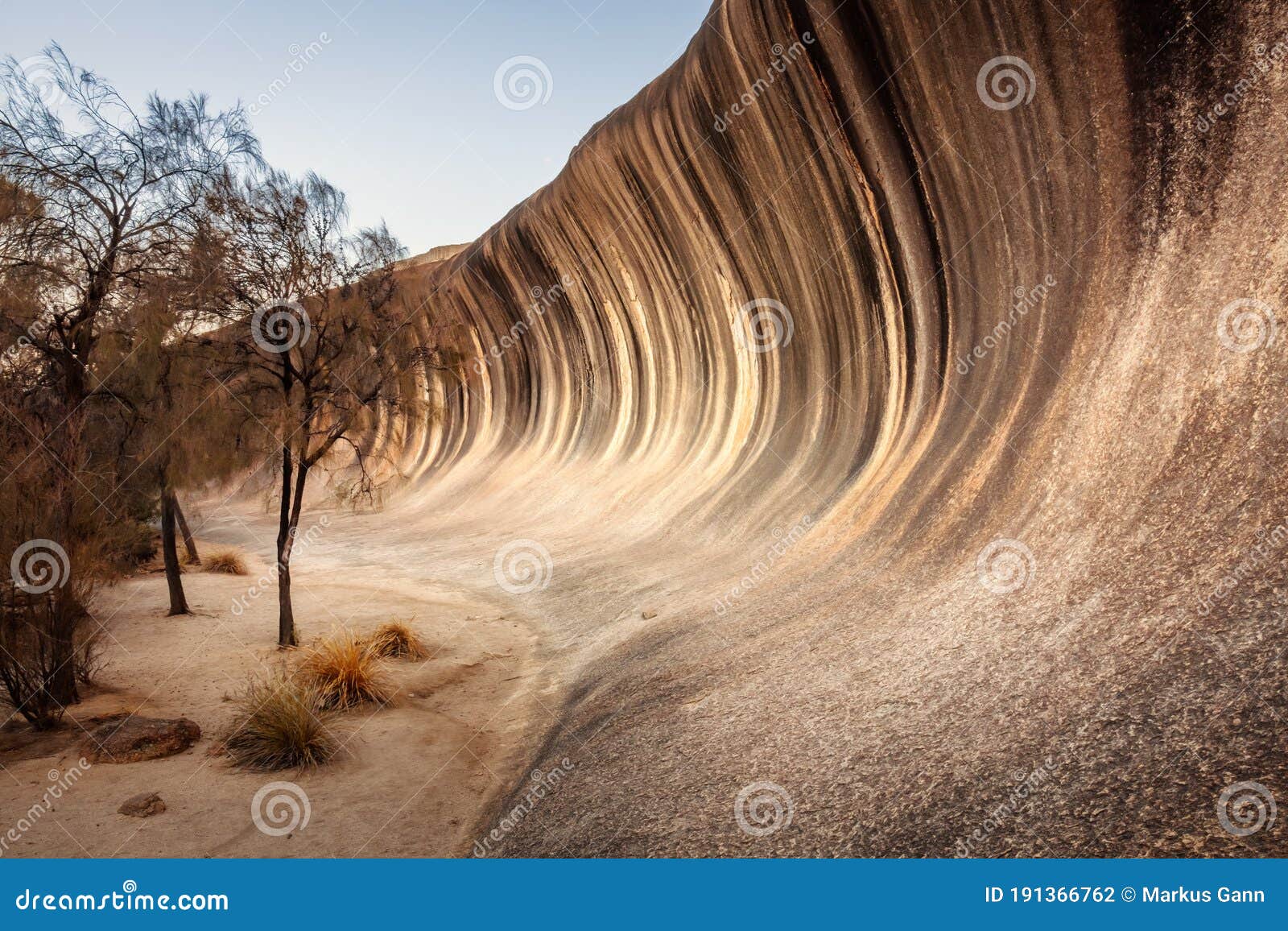 Wave Rock in Western Australia Stock Photo - Image of western, geology ...