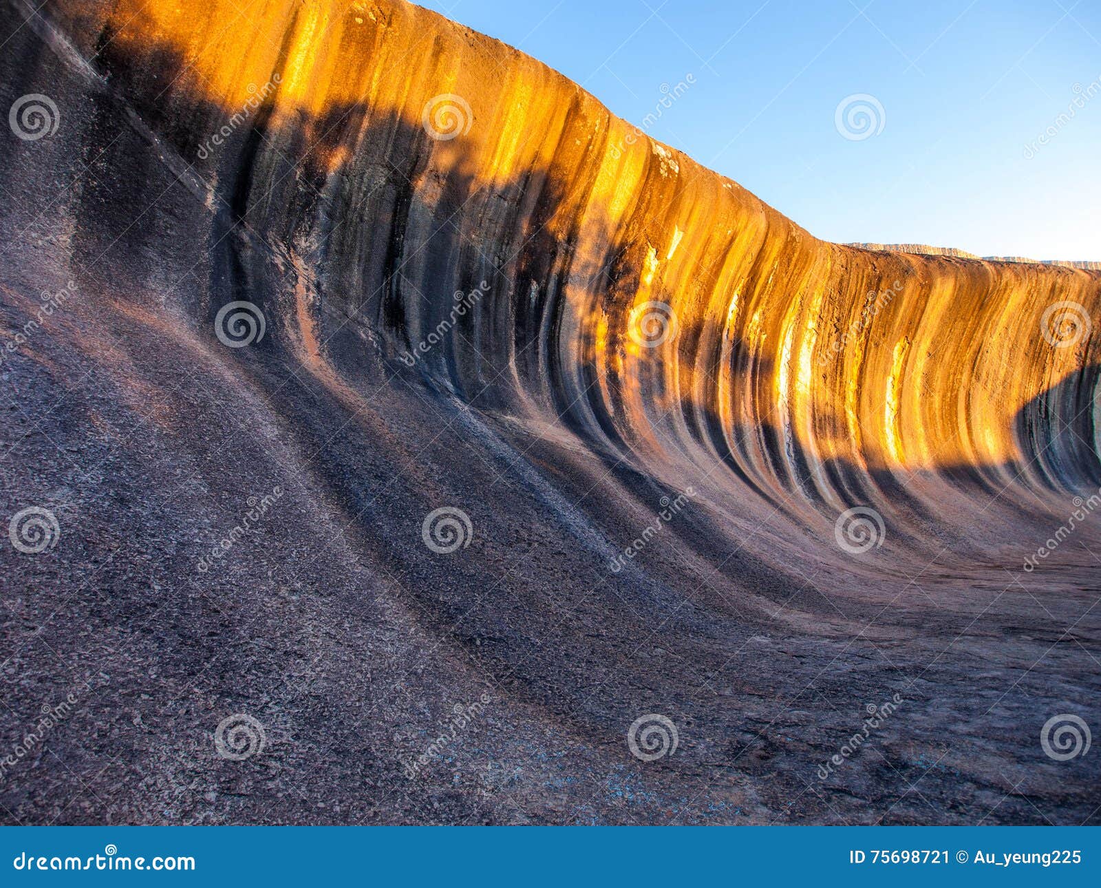 Wave Rock in Western Australia Stock Image - Image of outdoor, earth ...