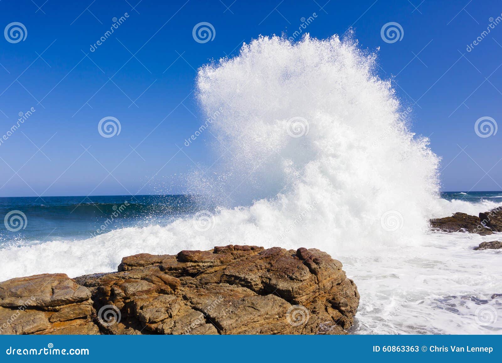 Wave Rocks Exploding Water stock image. Image of white - 60863363