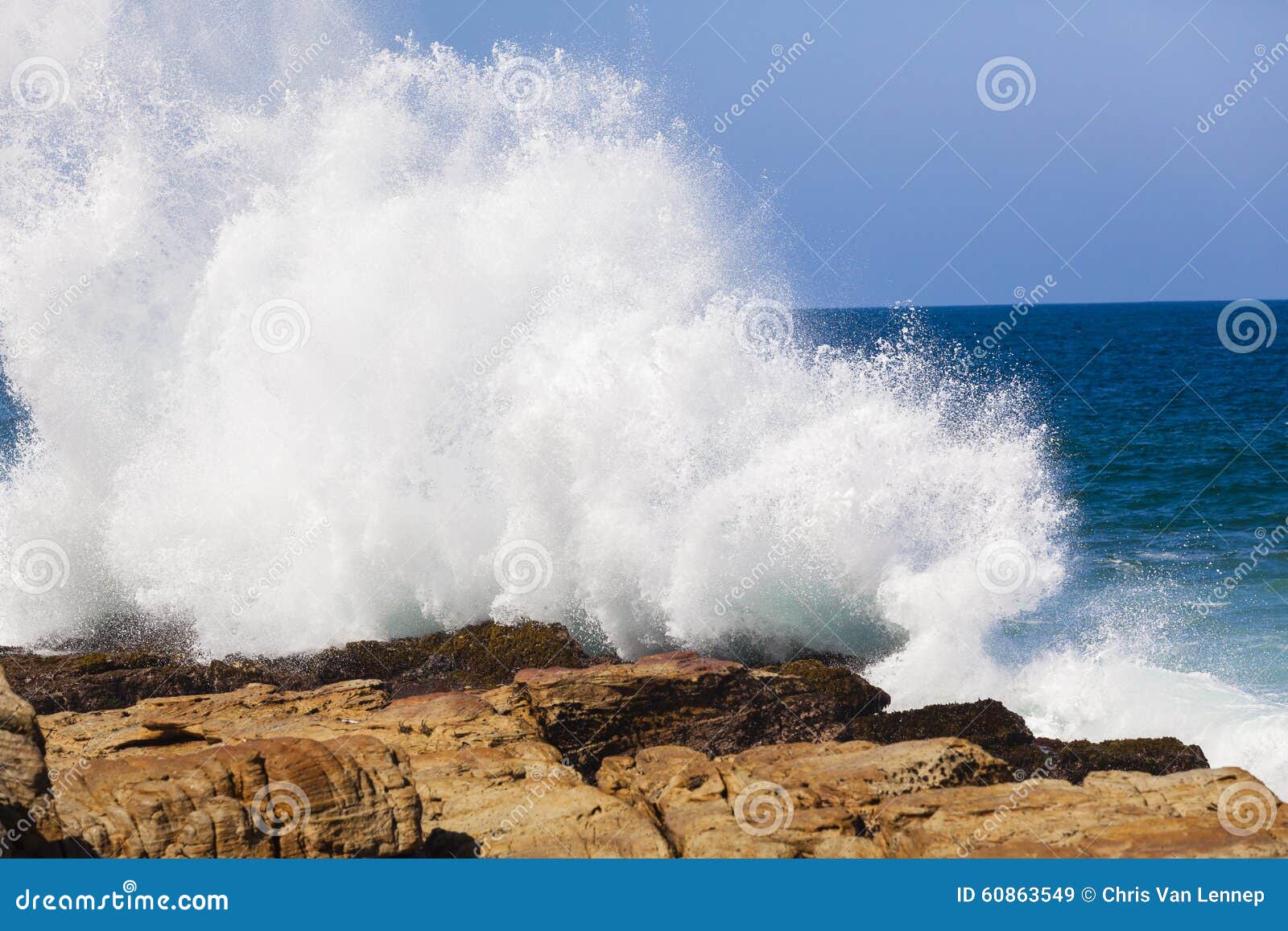 Wave Rocks Exploding Water stock image. Image of blue - 60863549