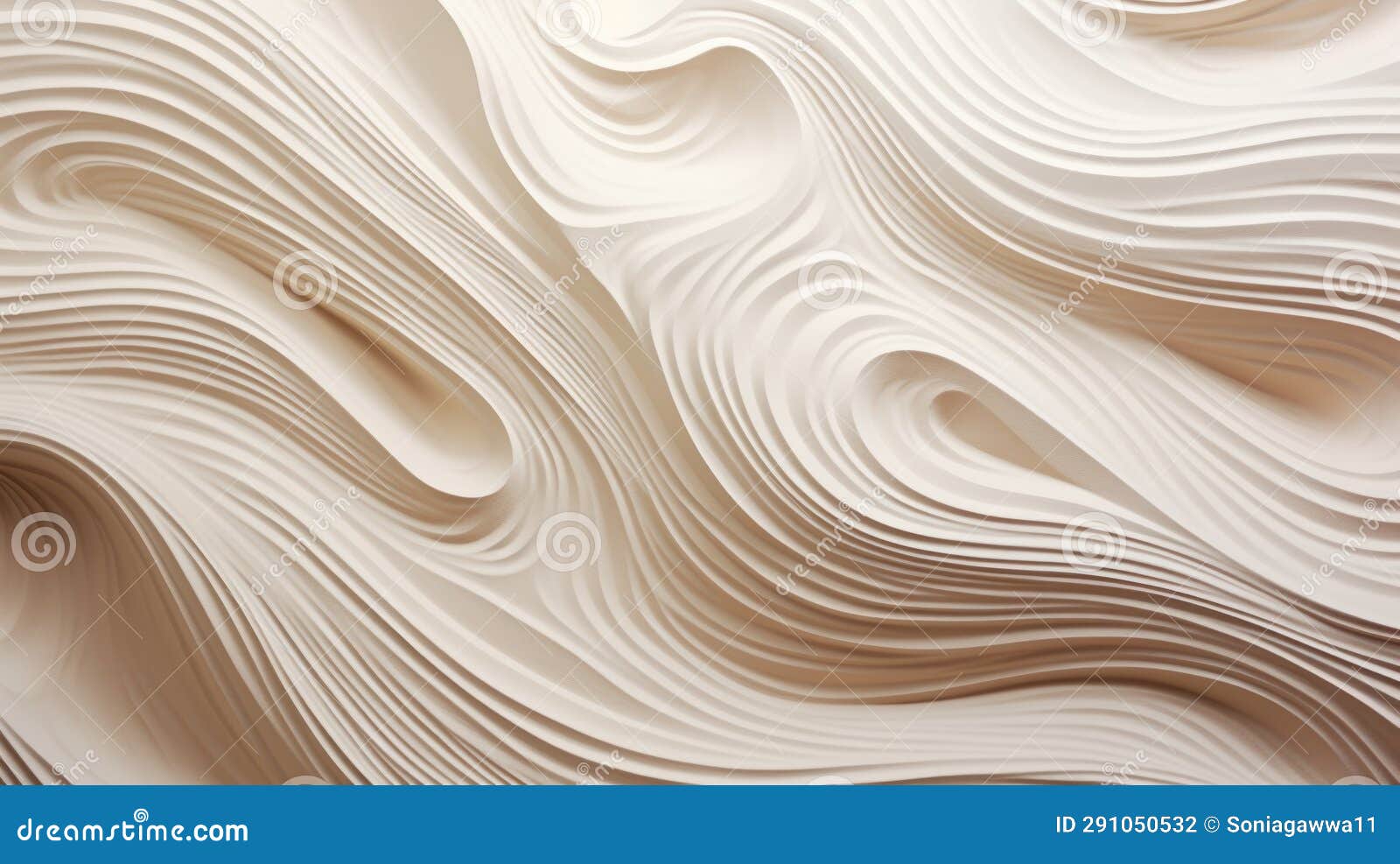 Wave's Pattern On A Sandy Beach, With The Intricate Lines, Curves, And ...