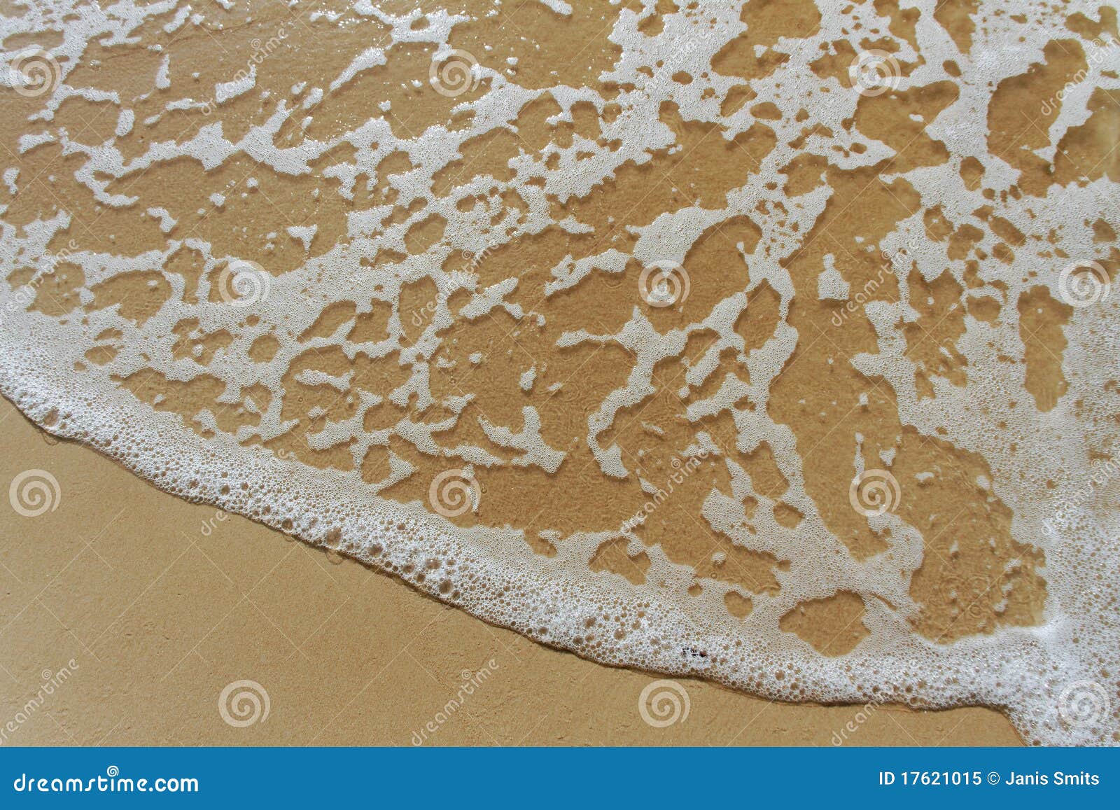 Wave on sand. stock image. Image of sand, water, nature - 17621015