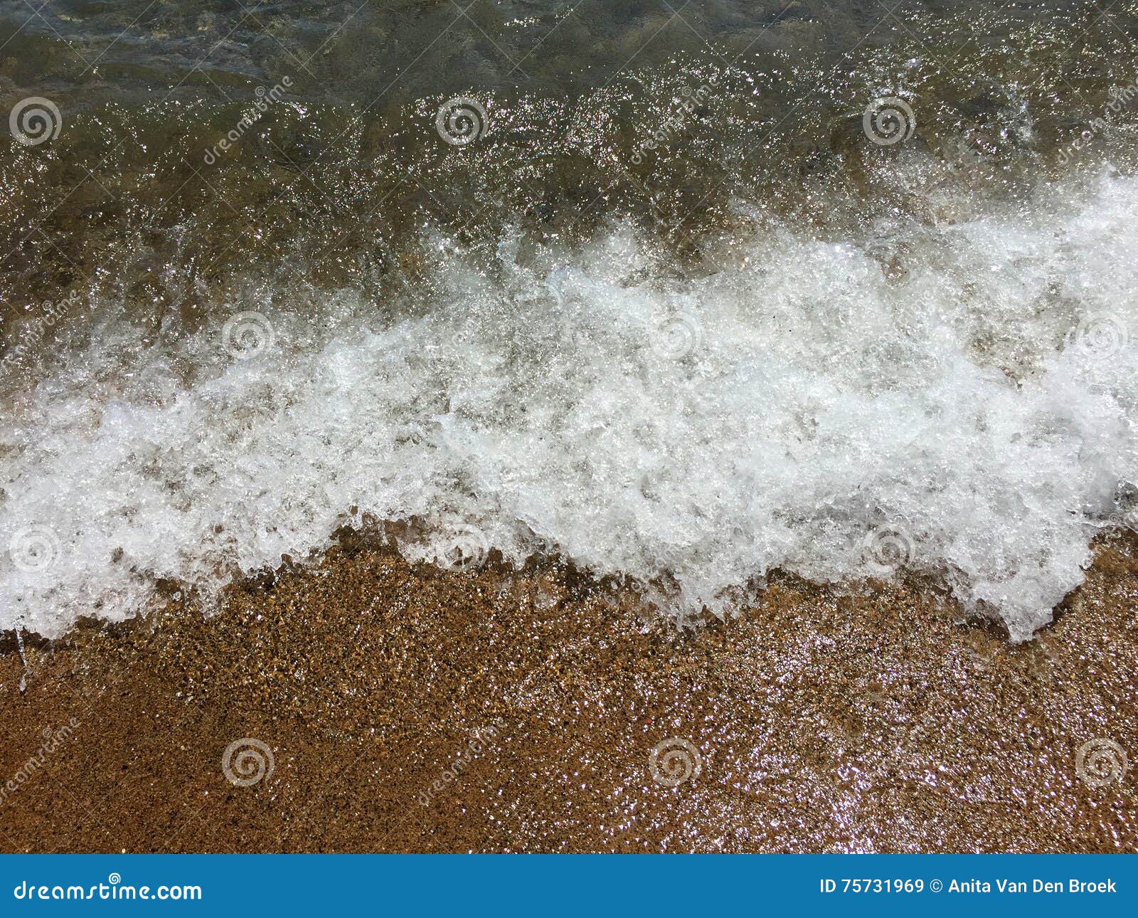 Wave on sand 1 stock image. Image of tropical, splash - 75731969